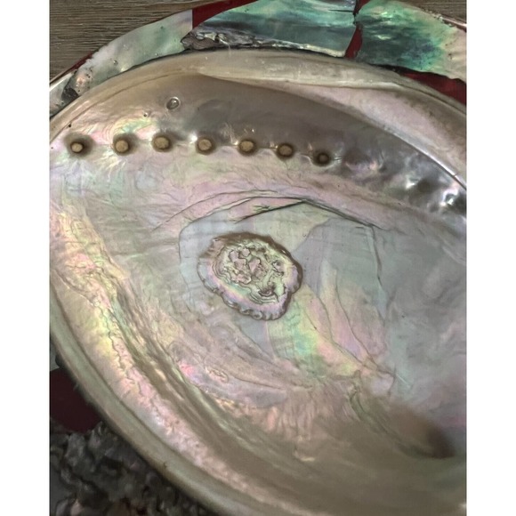 Accents | Vintage Heceo En Mexico Abalone Shell Lucite Footed Trinket ...